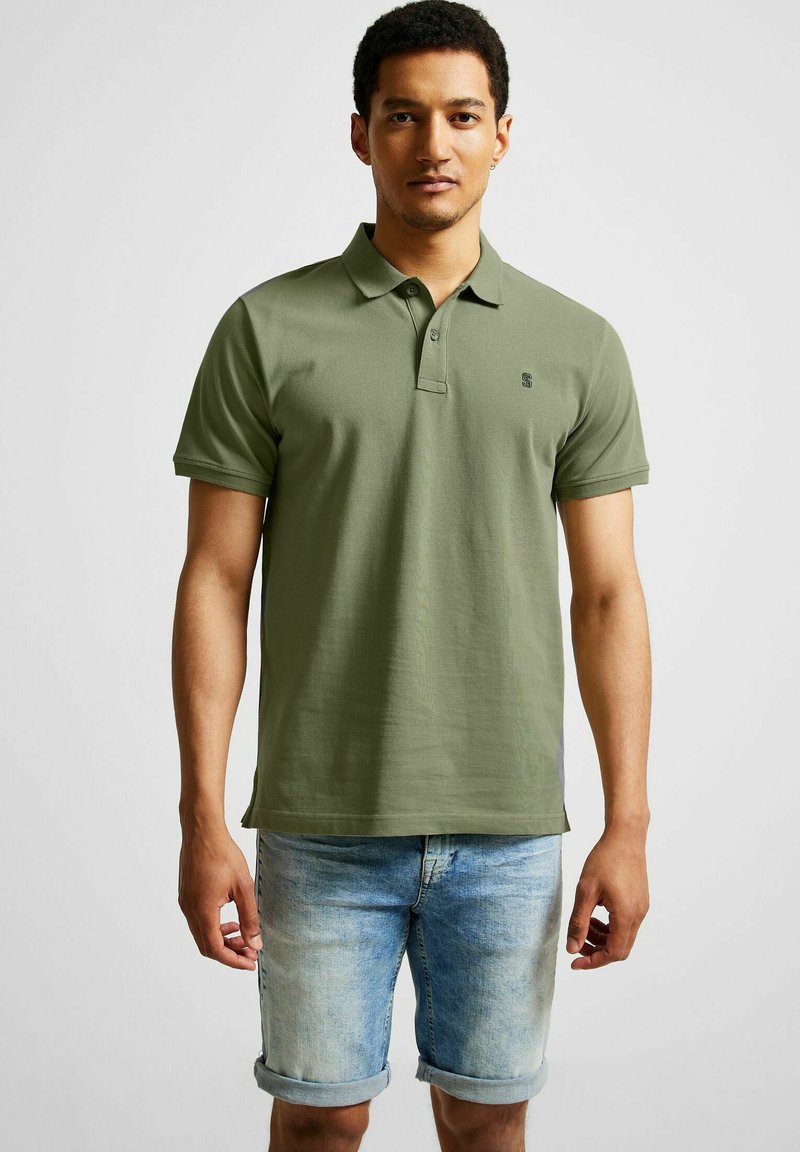 Street One MEN BASIC - Polo shirt - grün/dark green - Zalando.de