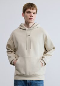 BOSS SLY ZONE - Luvtröja - light beige/beige - Zalando.se