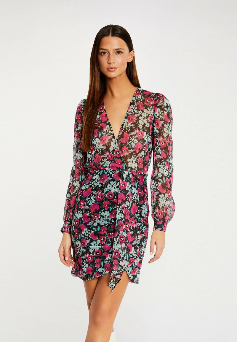 Morgan LONG SLEEVE WRAP - Robe de jour - multicoloured/multicolore ...