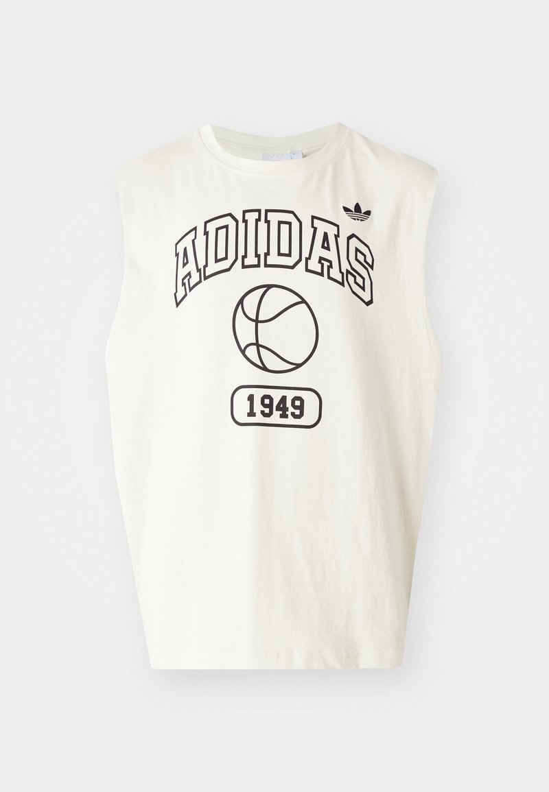 adidas Originals MUSCLE TANK - Top - white/black/off-white - Zalando