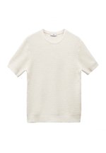 Mango VITO - Basic T-shirt - off white/off-white - Zalando.co.uk