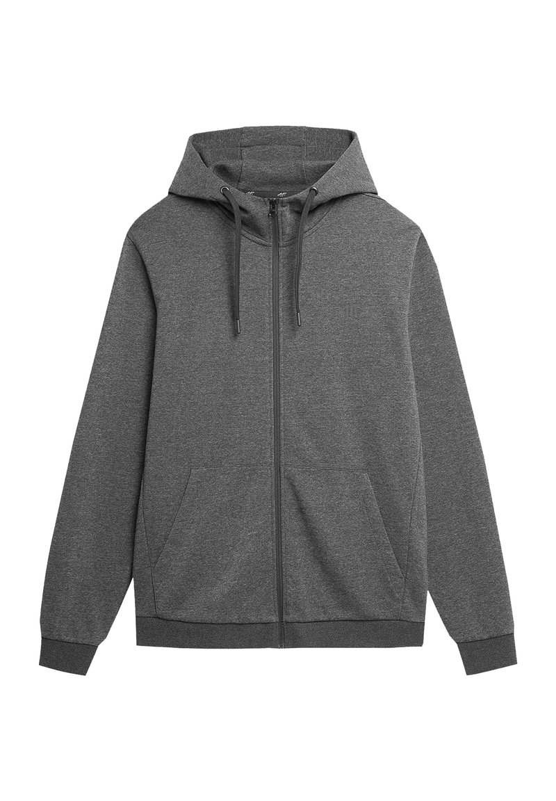 4f Blm Sweater Met Rits Dark Grey Melange Grijs Zalando Be