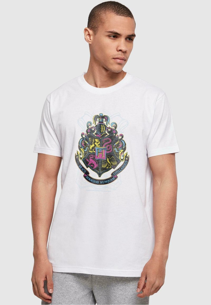 ABSOLUTE CULT HARRY POTTER - NEON HOGWARTS CREST - Print T-shirt ...