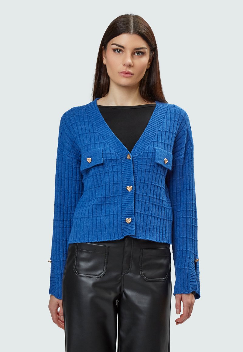 INFLUENCER FANCY - Strickjacke - royal - Zalando.de