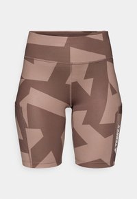 adidas Terrex Leggings - trace brown/earth strata/brown - Zalando