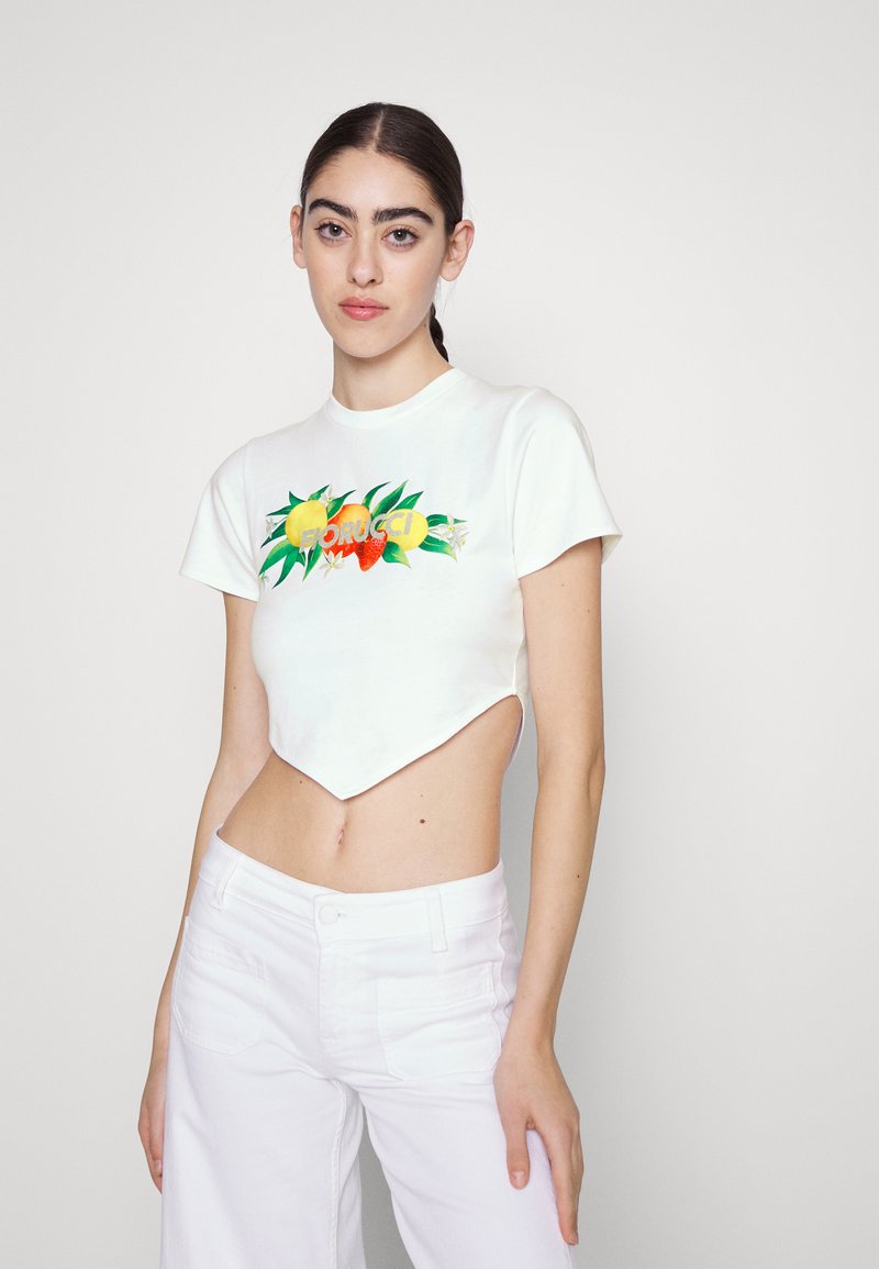 Fiorucci FRUITY LOGO CROPPED - T-Shirt print - white/weiß - Zalando.ch