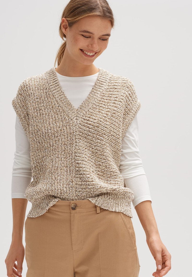 Opus PERWO - Strickpullover - sweet almond/beige - Zalando.at