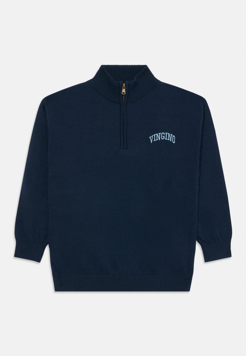 Vingino ICON HALF ZIP - Strickpullover - dark blue/dunkelblau - Zalando
