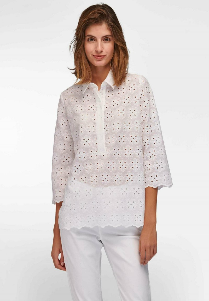 PETER HAHN Blouse - weiß/blanc - ZALANDO.FR