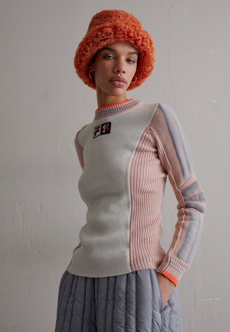 Roksanda ROKSANDA FILA JUMPER - Stickad tröja - butter/champagne/pearl ...