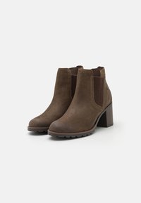 Clarks LEDA UP - Ankle Boot - dark olive/oliv - Zalando.ch