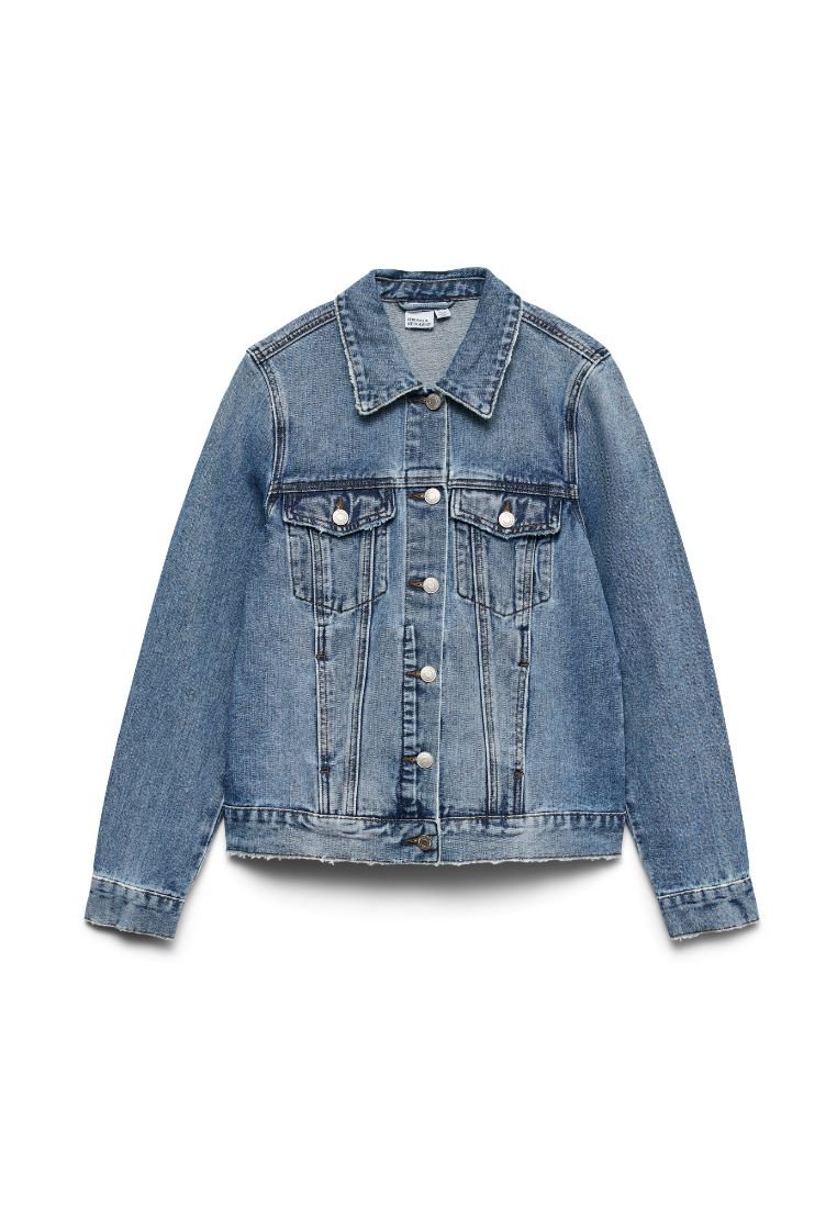 Vero Moda Denim VMZORICA - Denim jacket - medium blue denim/blue denim ...