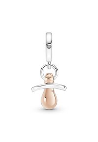 Pandora BABY DUMMY DANGLE - Adorno - sterling silver and rose gold ...