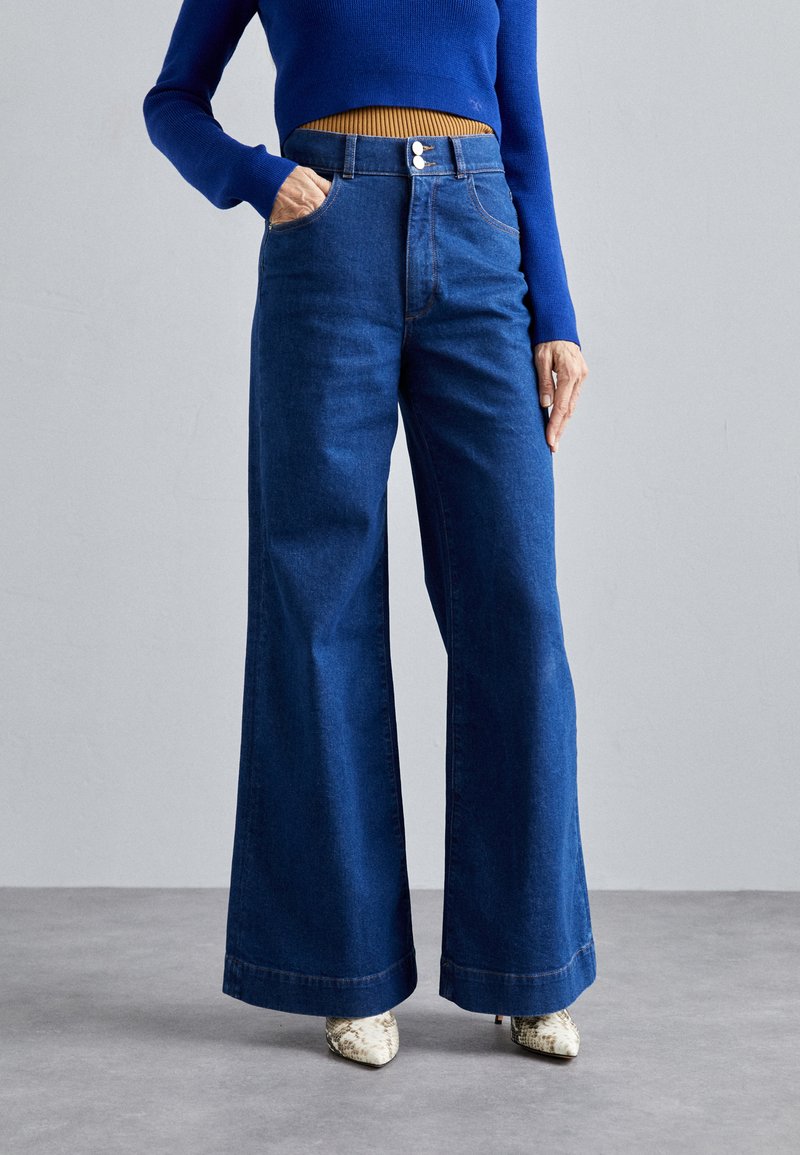 DL1961 HEPBURN WIDE LEG HIGH RISE VINTAGE - Jeans Relaxed Fit - vibrant ...