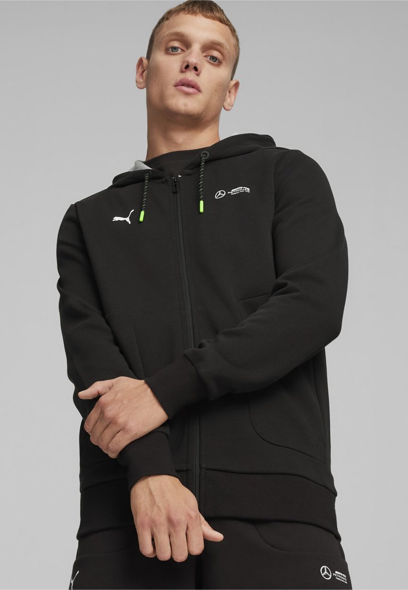 Puma AMG PETRONAS MOTORSPORT HOODED - Sweatjacke - black/schwarz ...