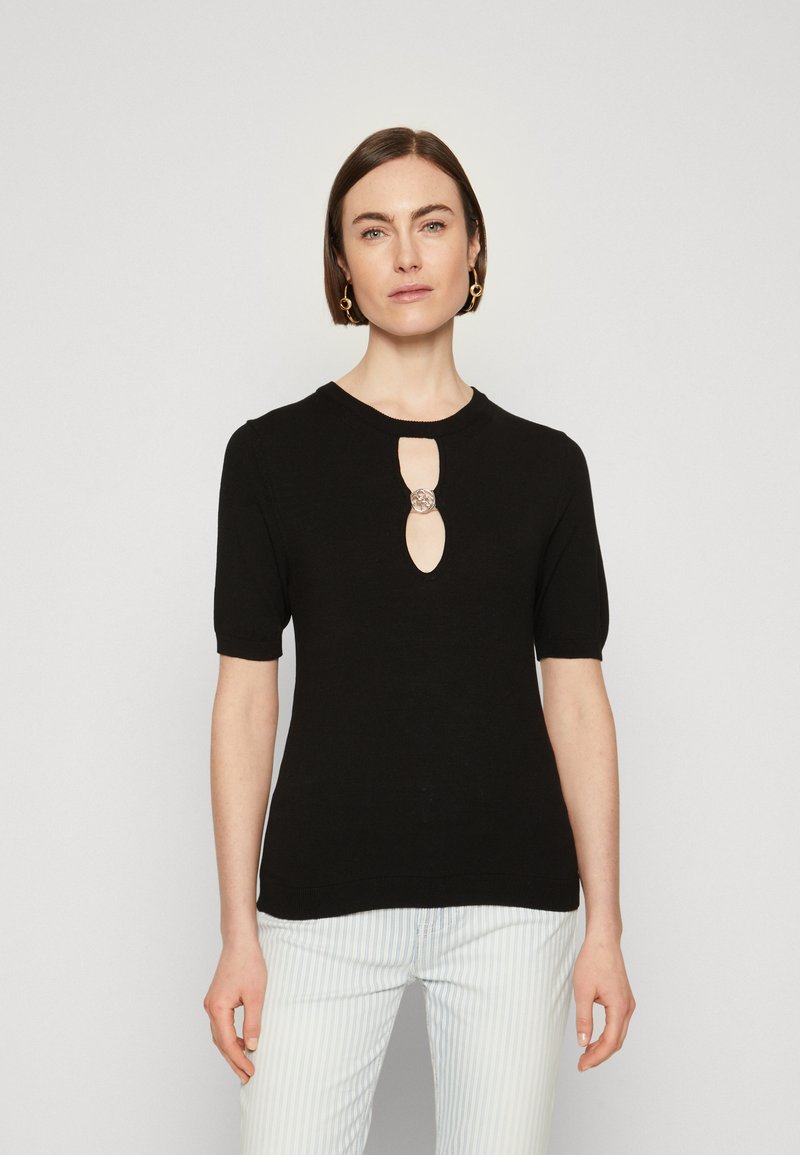 Guess RYLEE CUT OUT - T-Shirt print - jet black/schwarz - Zalando.at