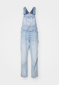 Lee STRAIGHT BIB - Overall /Buksedragter - blue glimmer/lyseblå denim ...