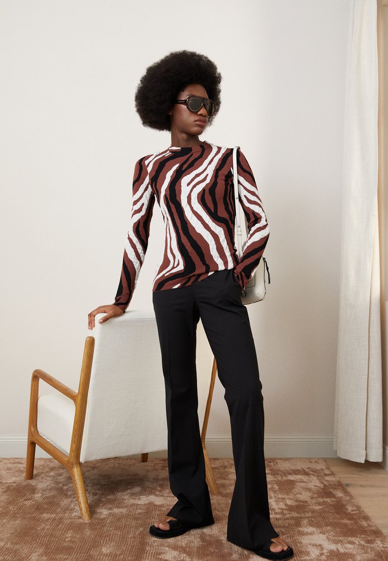 Theory DEMITRIA TRACEABLE - Trousers - black - Zalando.ie