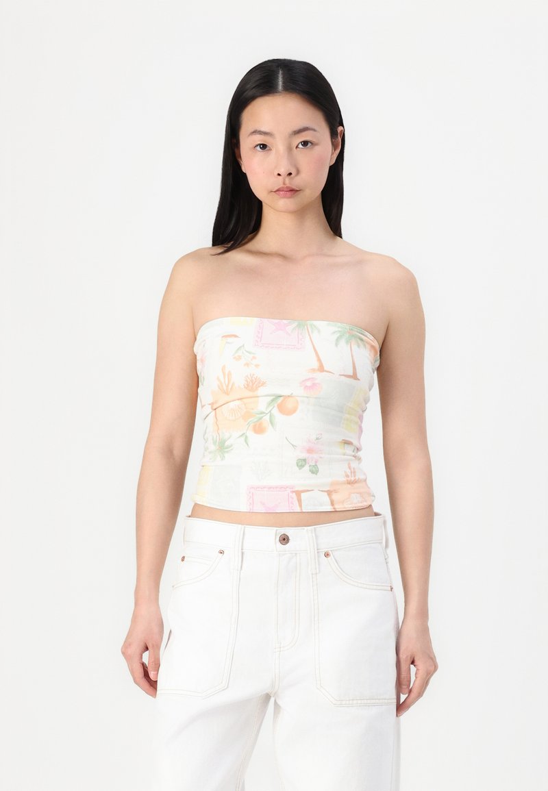 Hollister Co. FOLDOVER REVERSIBLE TUBE - Top - pink/red - Zalando.ie