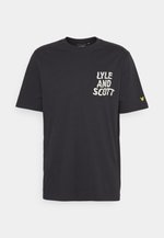 Lyle & Scott RIPPLE LOGO - Camiseta estampada - jet black/negro ...