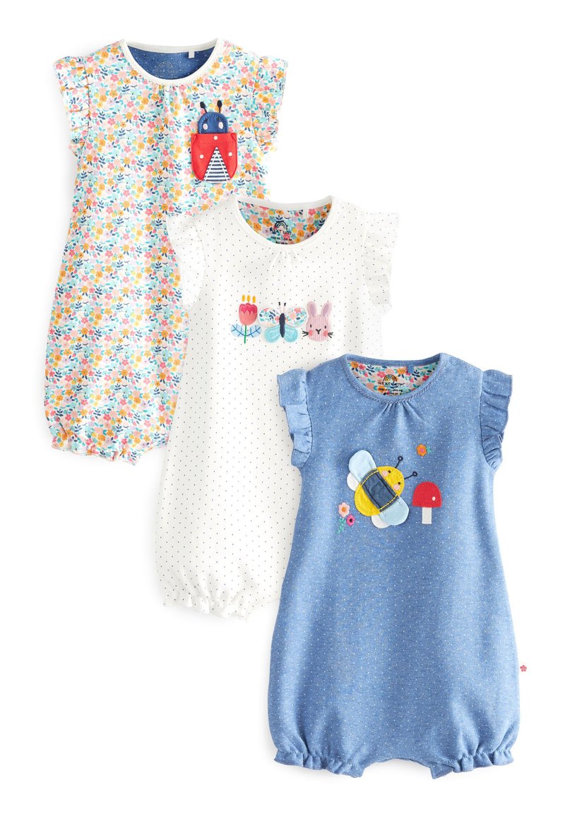 Next BABY JERSEY ROMPERS 3 PACK - Jumpsuit - blue bee/blauw - Zalando.nl