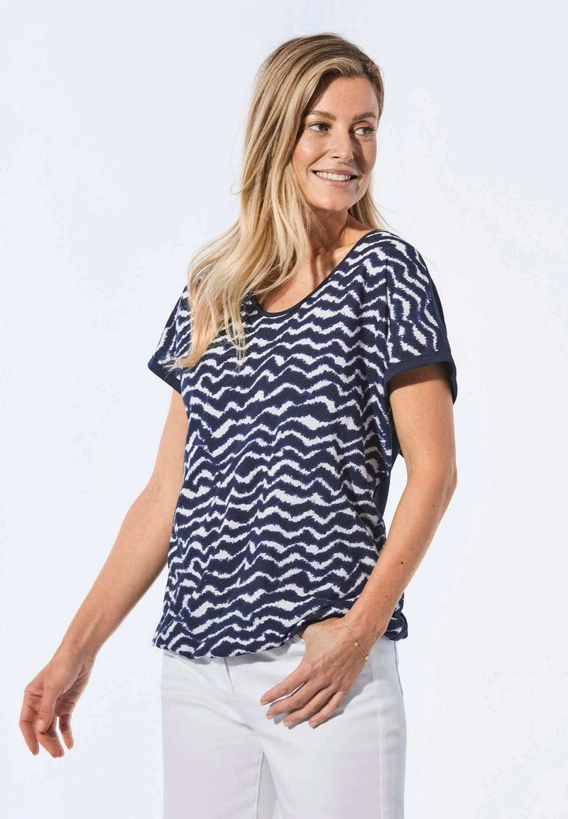 GOLDNER Blouse - blue/dark blue - Zalando