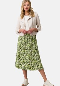 zero MIDI MIT PLISSEE - Strickkleid - creamgreen/grün - Zalando.ch