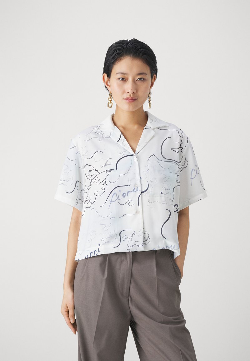 Fiorucci SKETCH - Button-down blouse - white - Zalando.ie