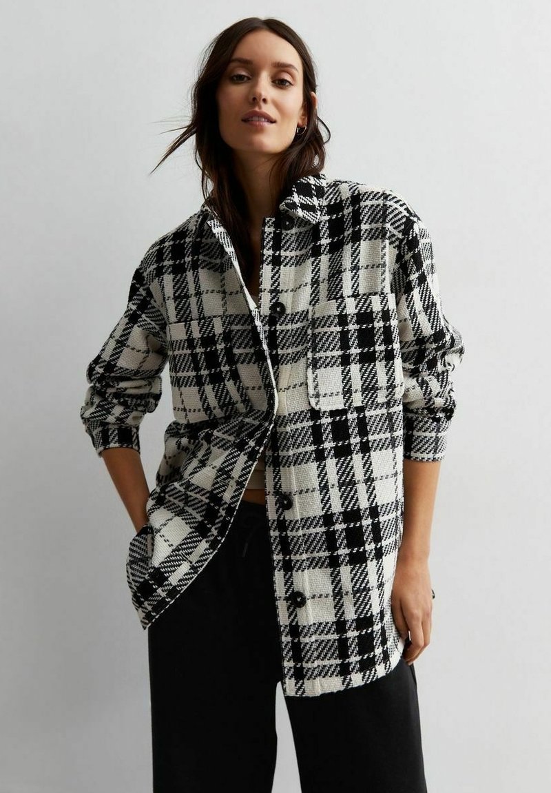 New Look SHACKET - Übergangsjacke - white pattern/weiß - Zalando.de