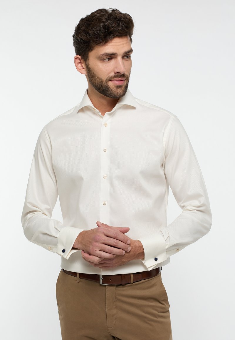 Eterna STRUKTURHEMD - MODERN FIT - Shirt - champagner/beige - Zalando.de