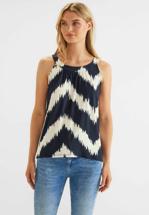 Street One IM MATERIALMIX - Top - blau - Zalando.ch