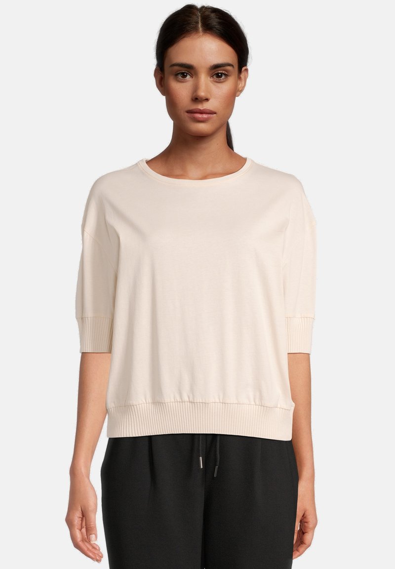 Salzhaut IDALINE - T-Shirt basic - beige/beige-meliert - Zalando.de