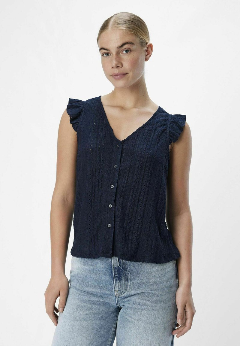Object Blouse - sky captain/dark blue - Zalando