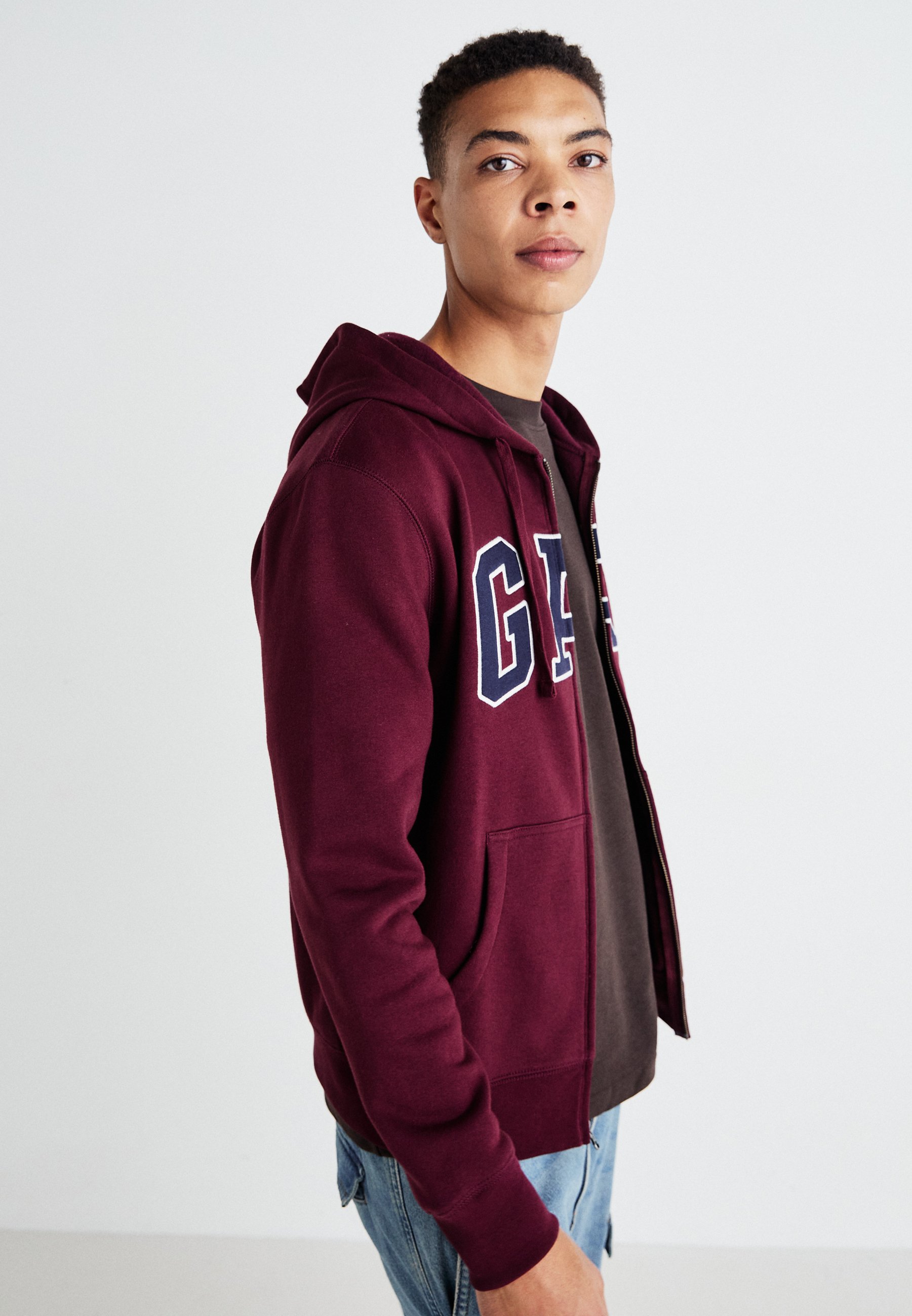 Burgundy gap hoodie store