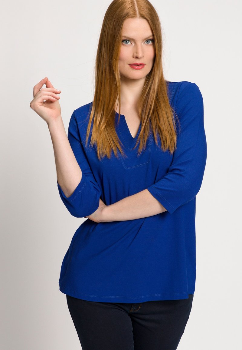 Ulla Popken Camiseta estampada - blue/azul - Zalando.es