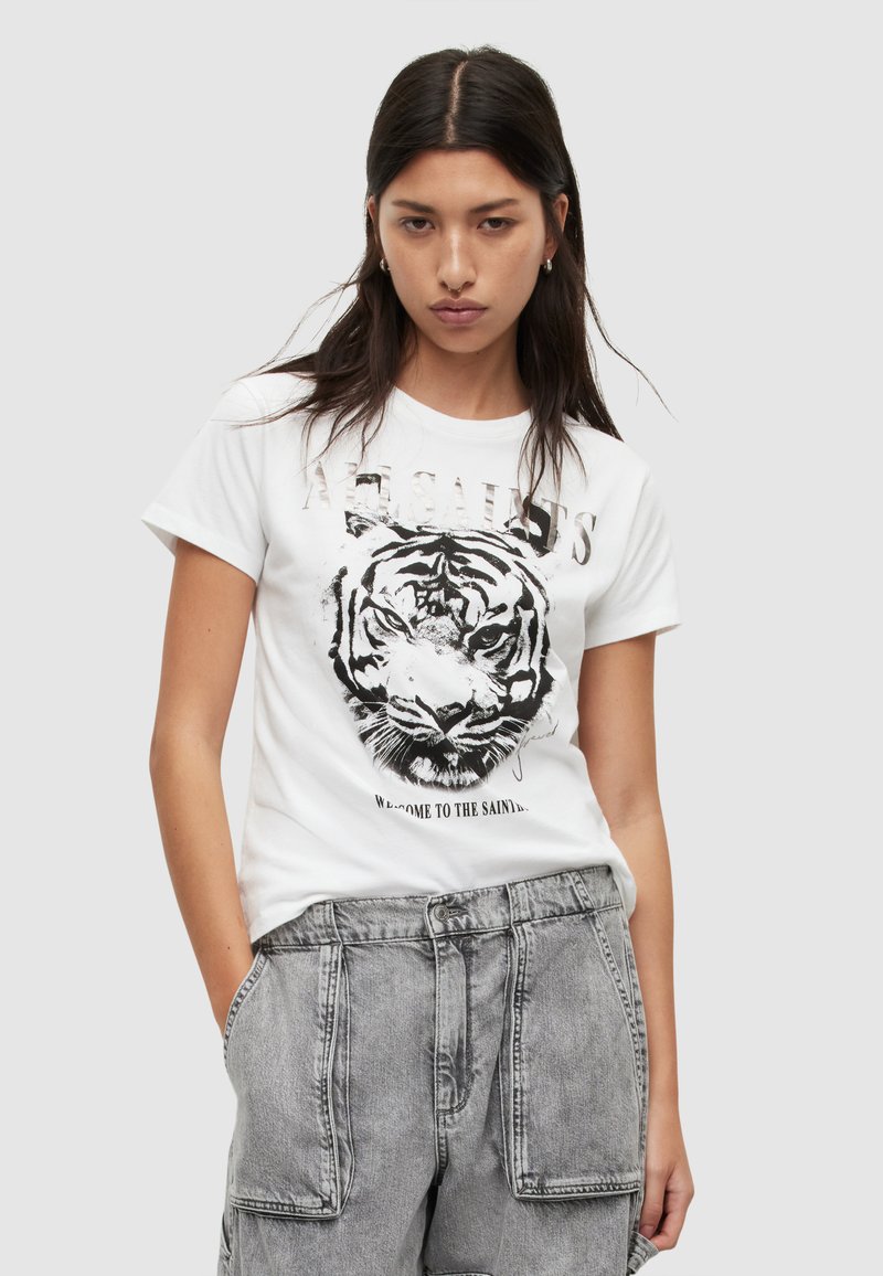 AllSaints LAURIN GRACE - Camiseta estampada - white/blanco - Zalando.es