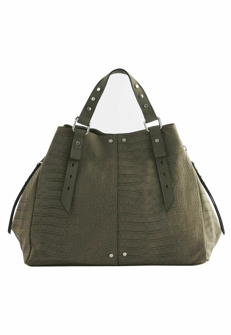Next UTILITY ZIP GRAB BAG - Håndtasker - khaki green/grøn - Zalando.dk