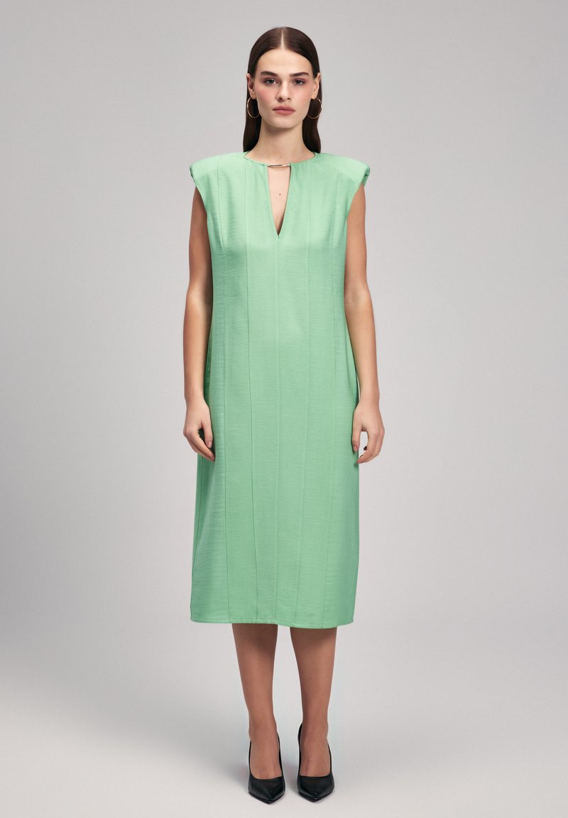 adL BUCKLE DETAILED - Shift dress - light green - Zalando