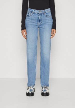 QS MEGAN ANKLE- REGULAR FIT HIGH RISE - Straight leg jeans - blau ...