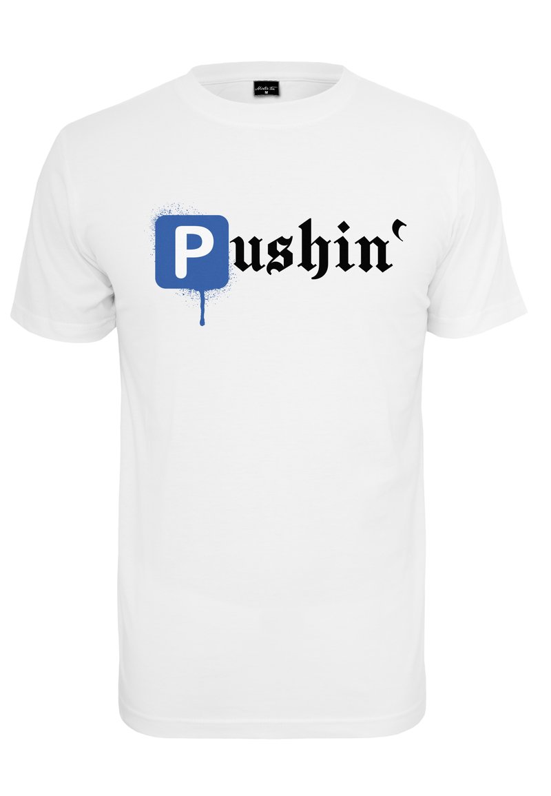 Mister Tee PUSHIN - Printtipaita - white/valkoinen - Zalando.fi