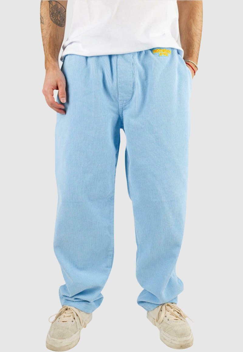 Homeboy Spodnie materiałowe/niebieski - Zalando.pl