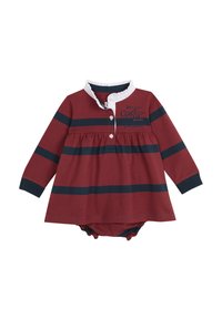 GOCCO STRIPES - Gebreide jurk - rosa/donkerroze - Zalando.nl