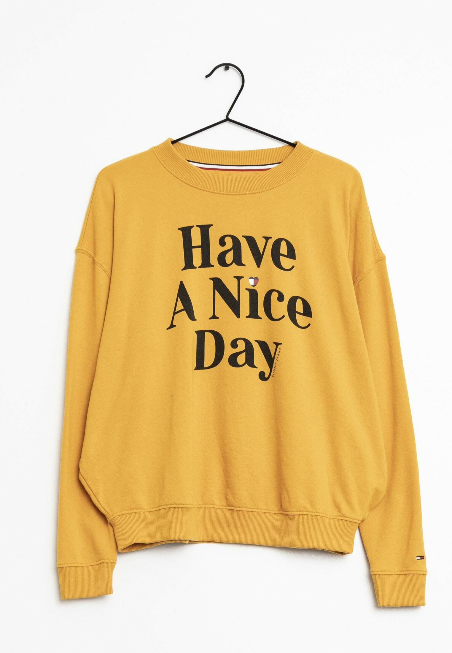 Tommy Jeans Sweatshirt yellow gelb Pre owned Zalando