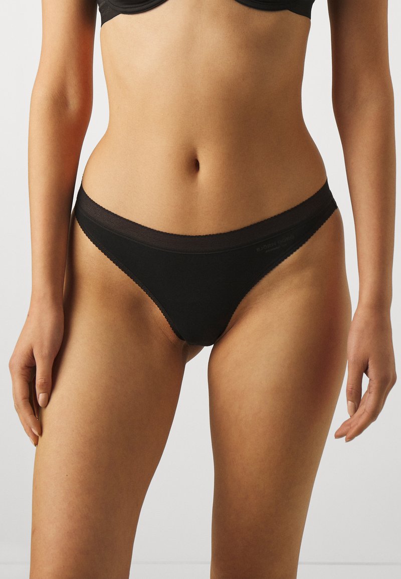 Björn Borg CORE THONG 3 PACK - Thong - black - Zalando.co.uk