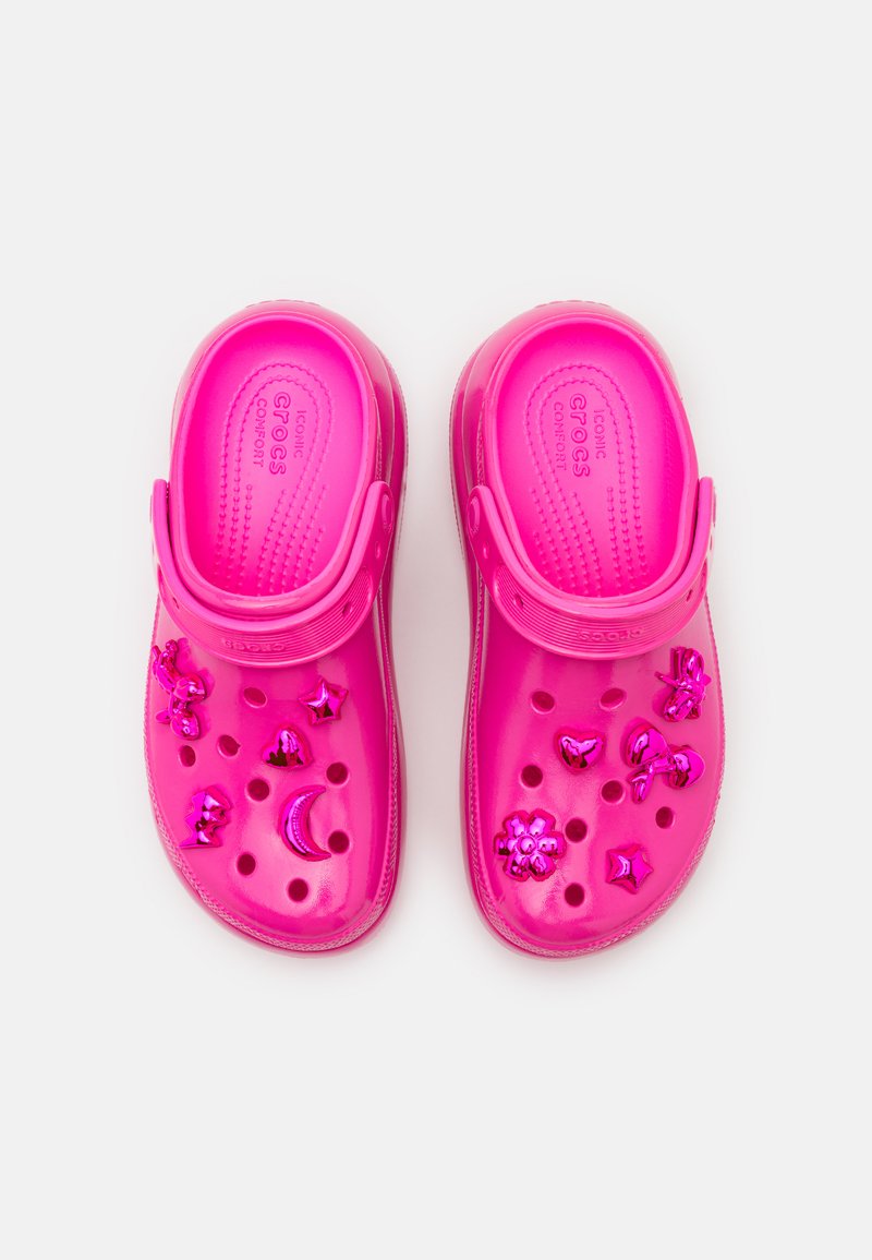 Crocs CRUSH HIGH SHINE UNISEX - Clogs - electric pink/neon pink ...