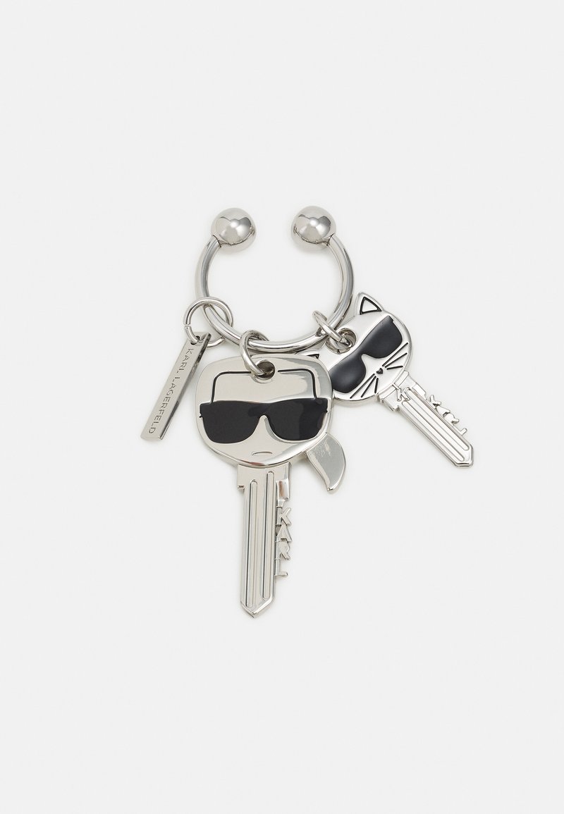 KARL LAGERFELD IKONIK 2.0 KEY CHARM KEYRING - Llavero - silver-coloured ...