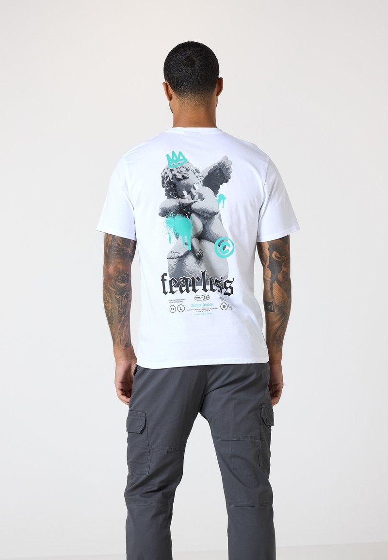 CLOSURE London FEARLESS TEE - T-shirts med print - white/hvit - Zalando.no