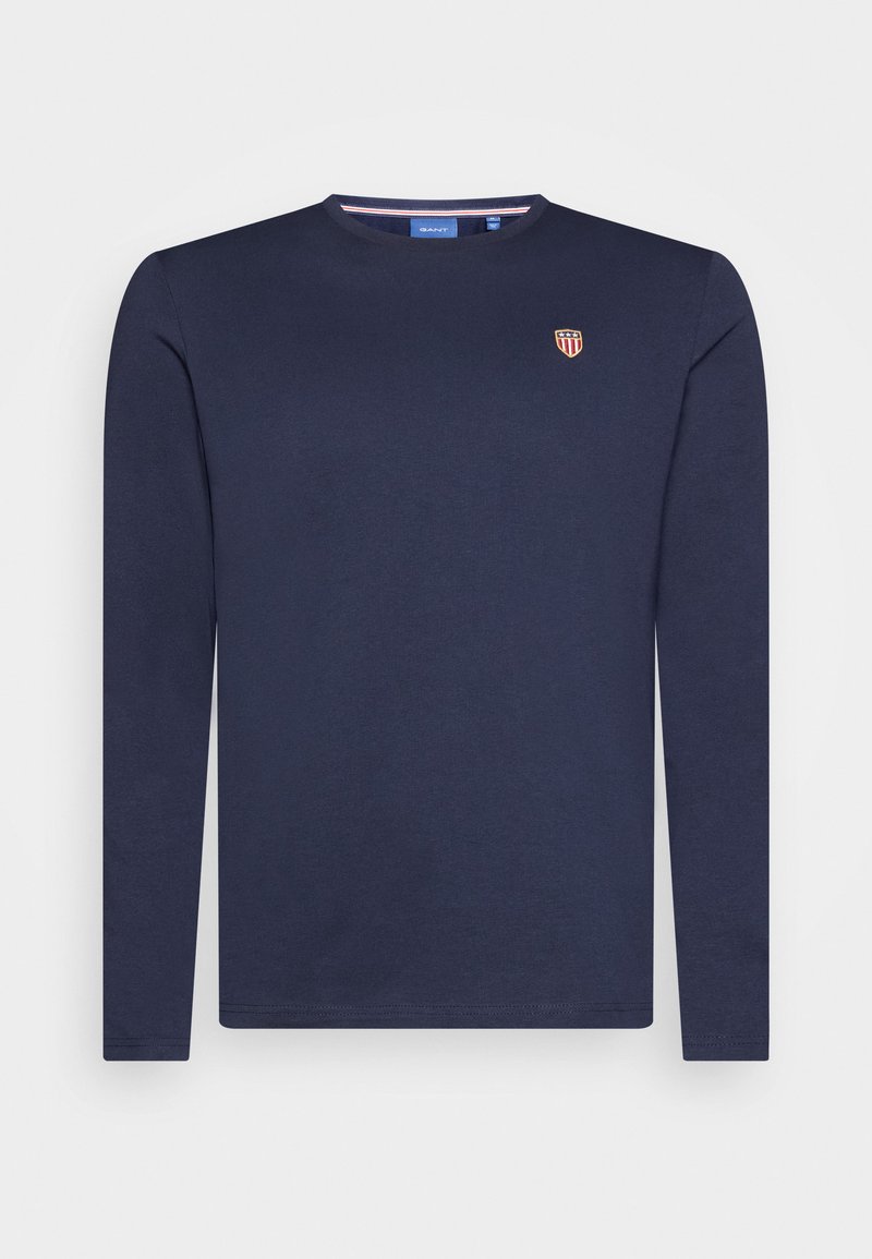 GANT BANNER SHIELD - Langarmshirt - evening blue/dunkelblau - Zalando.ch