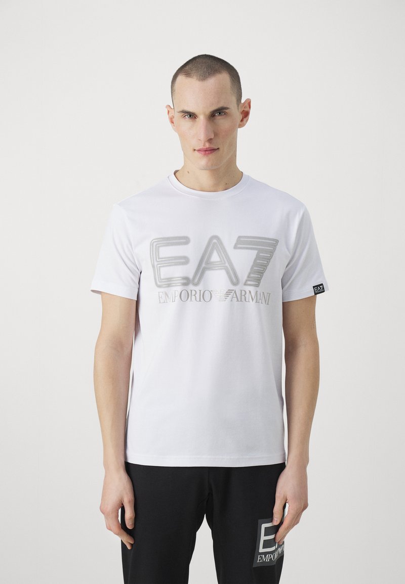 EA7 Emporio Armani T-shirt print - bianco/wit - Zalando.nl