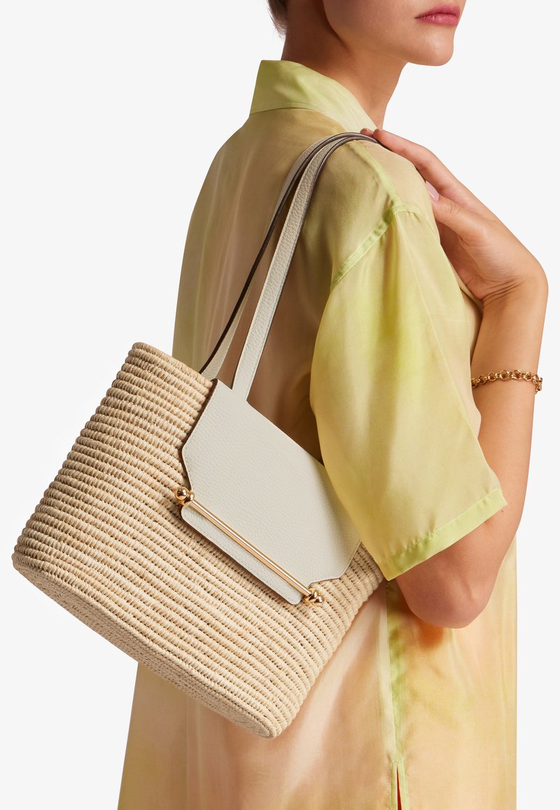 Strathberry SMALL - Sac à main - vanilla/écru - ZALANDO.FR